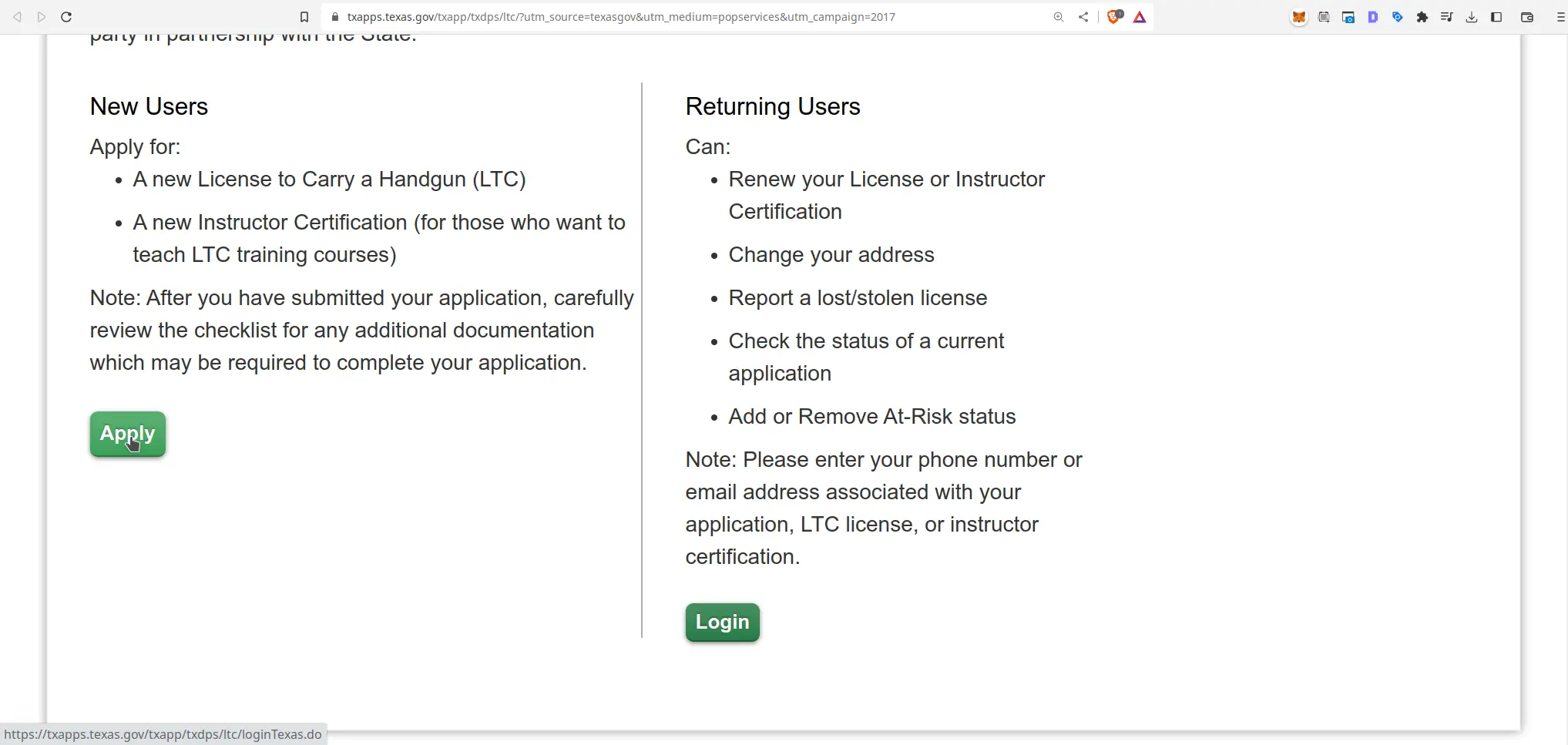 How to Apply for the Texas License to Carry